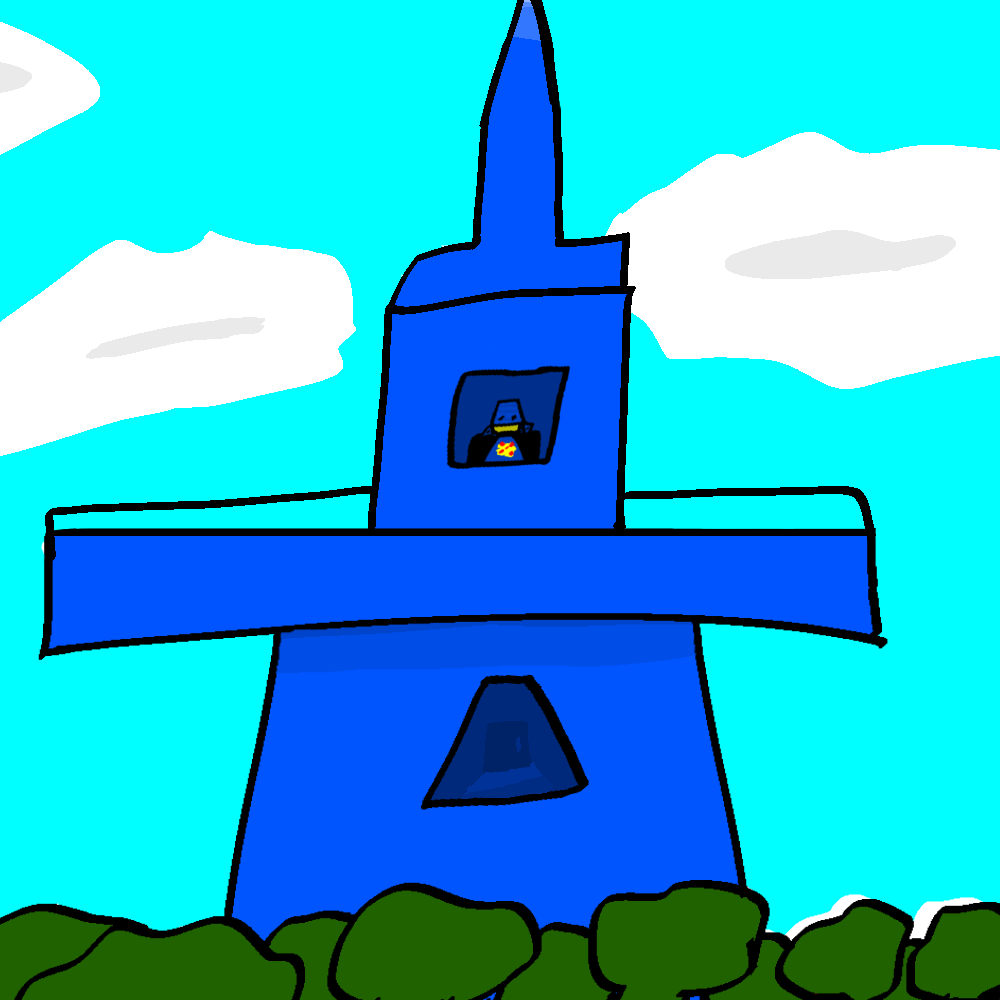 da blue team doomspire tower - ibisPaint