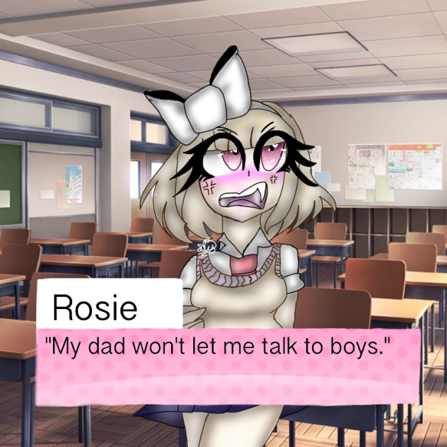 Fan-art for Miia_draws ddlc of Rosie - ibisPaint