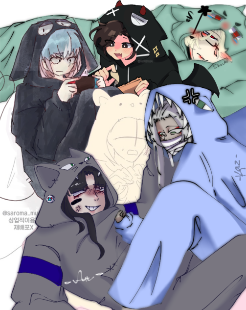 Pajamas collab 🥹 - ibisPaint