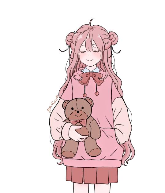 Kuma~Bear Pink Color - ibisPaint