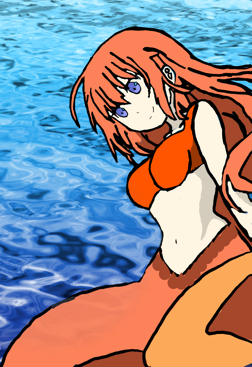 mermaid goldfish - ibisPaint