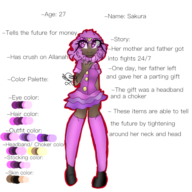 Sakura reference sheet - ibisPaint