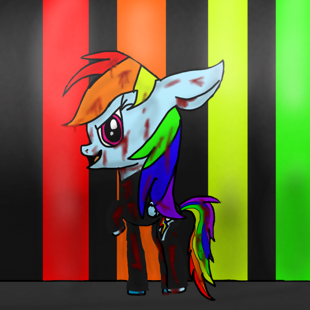 rainbow dash in the rainbow factory - ibisPaint