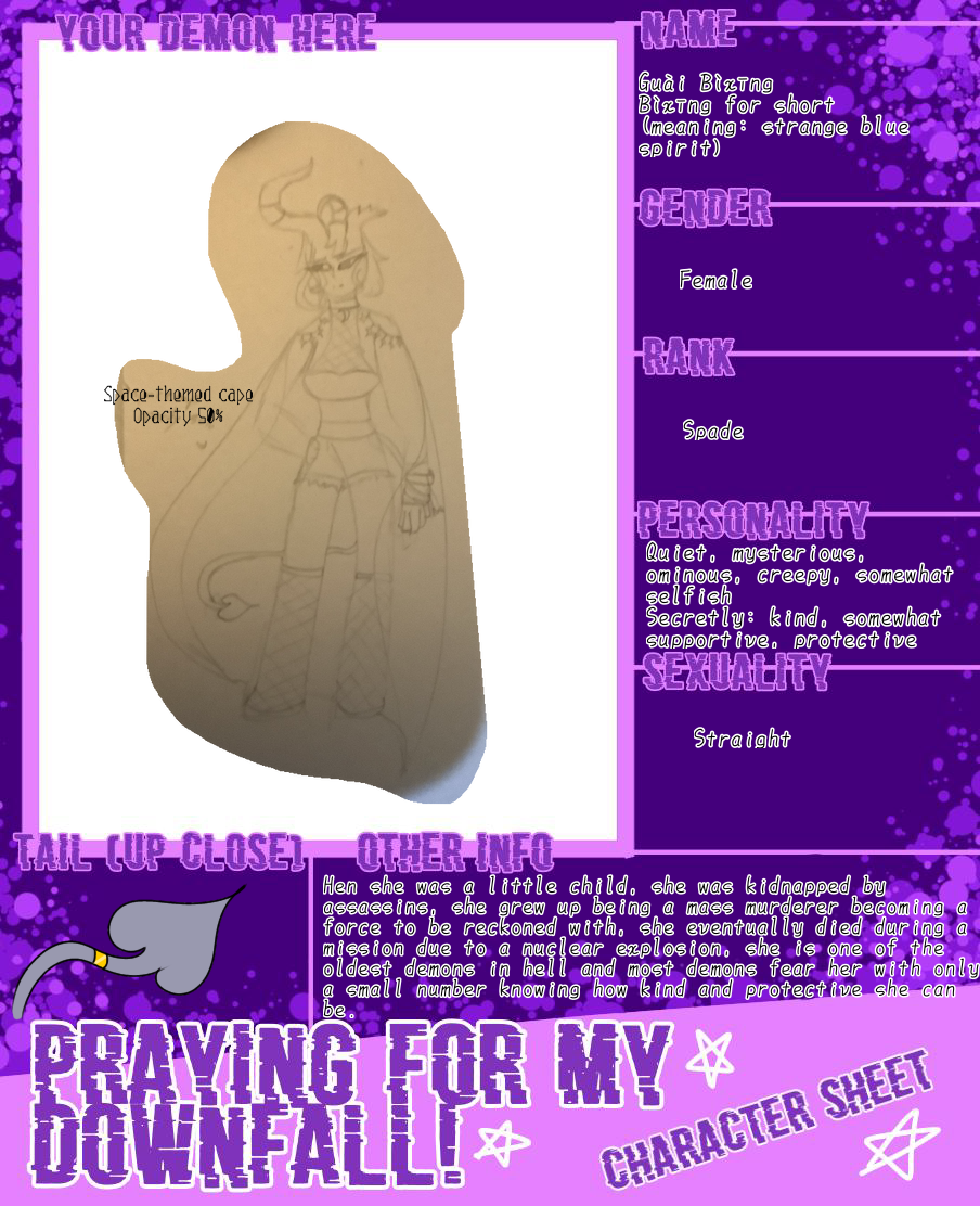 Praying for my downfall sign up - ibisPaint