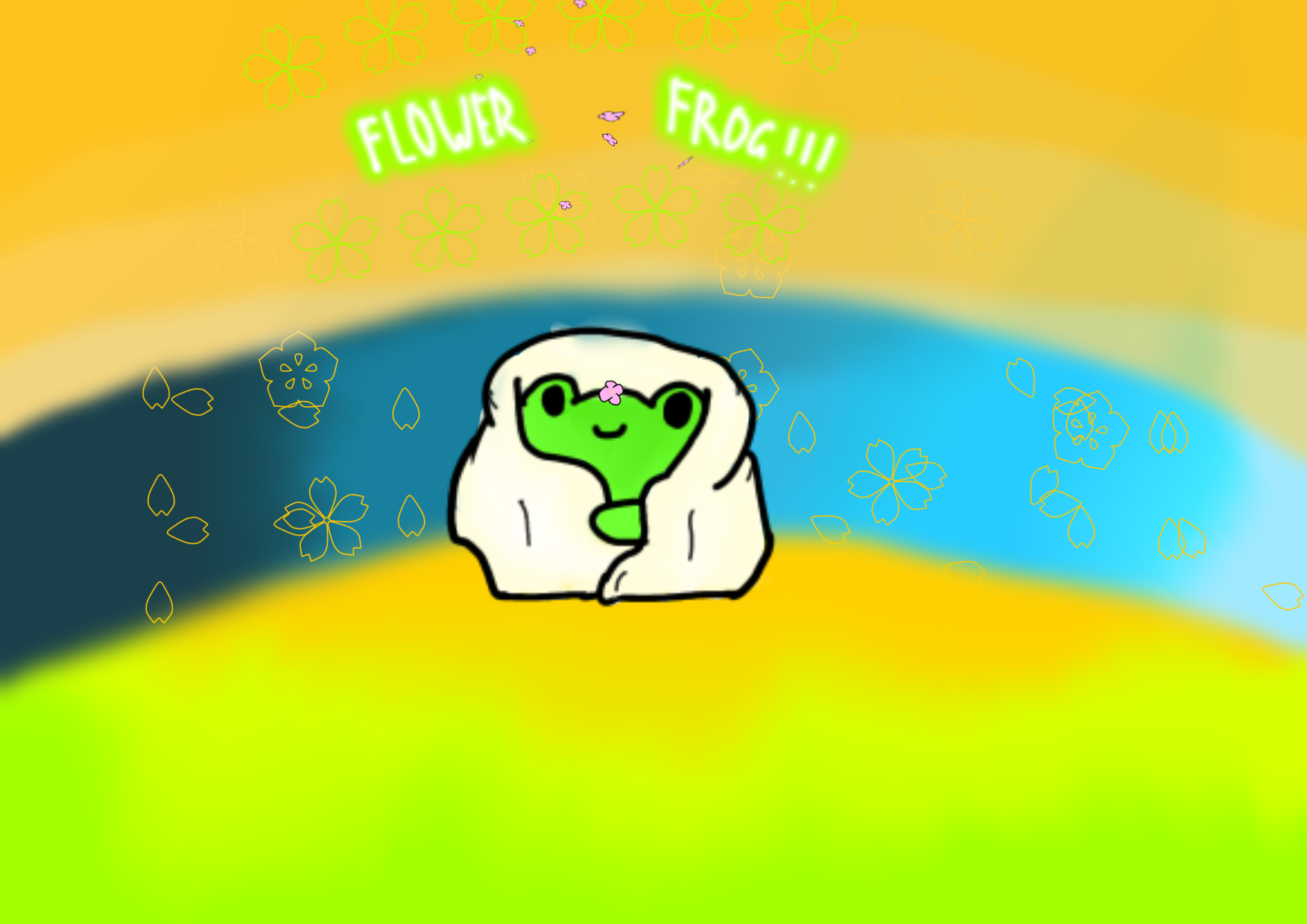 🌸Flower frog!🌸 - ibisPaint