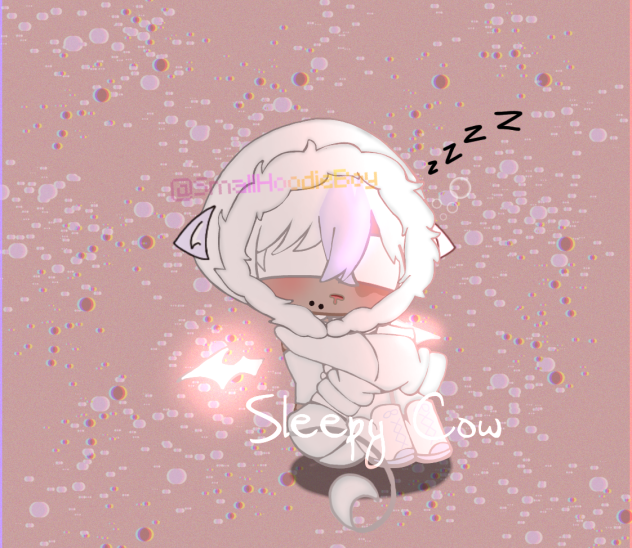 Sleepy cow - ibisPaint