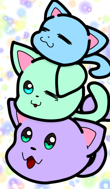 Cat stack - ibisPaint