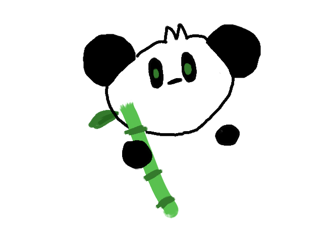 Mini panda animation - ibisPaint