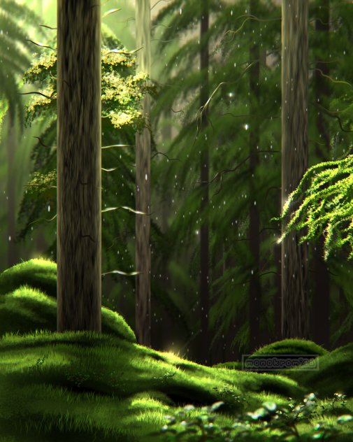 Rainy forest - ibisPaint