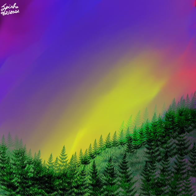 Paleta atrás do morro - ibisPaint