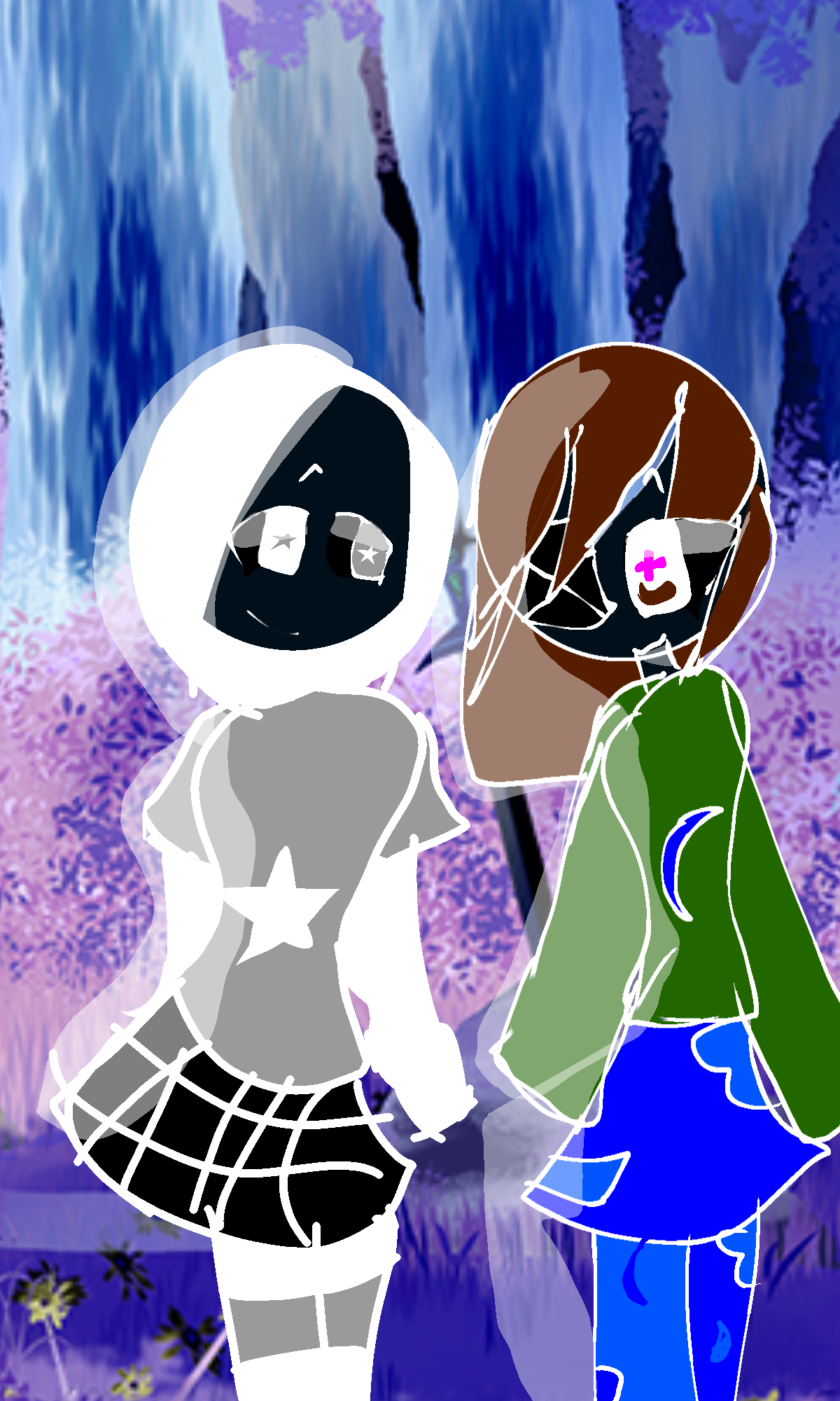 star and auzora with inverted colorr . - ibisPaint