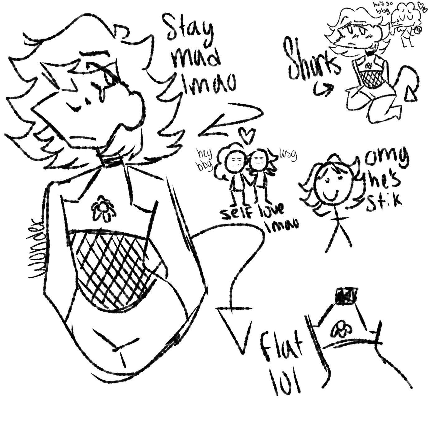 doodlez of our silly little guy - ibisPaint