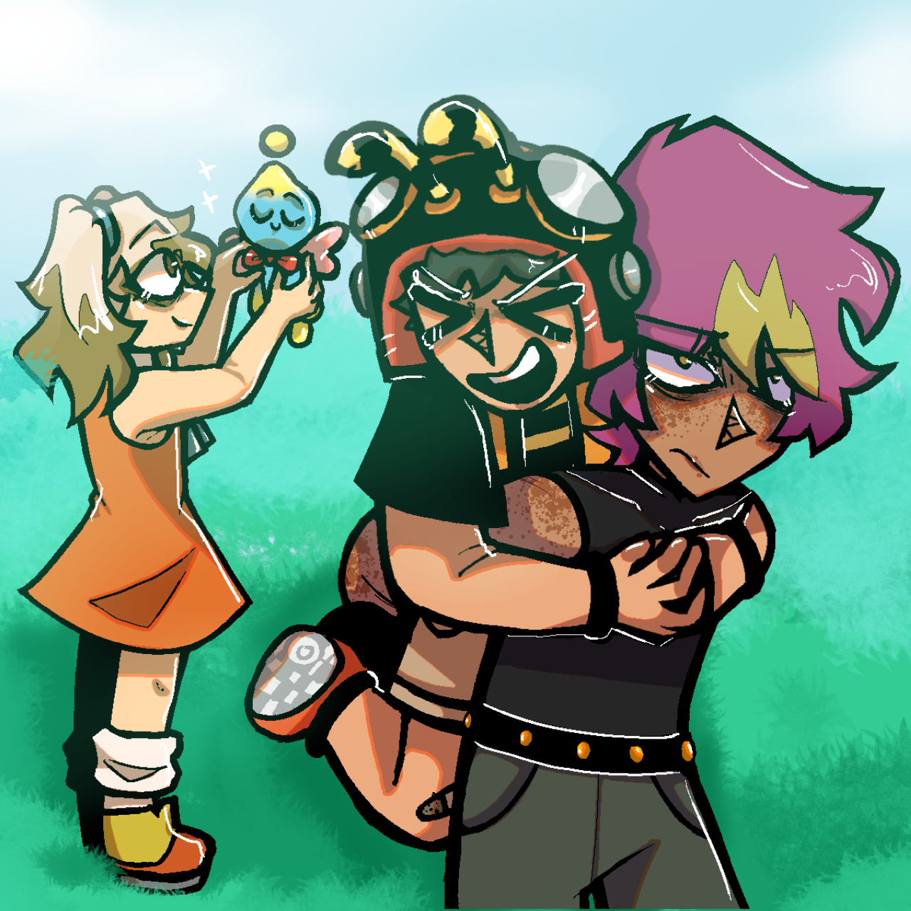 Human Charmy Cream and Espio - ibisPaint