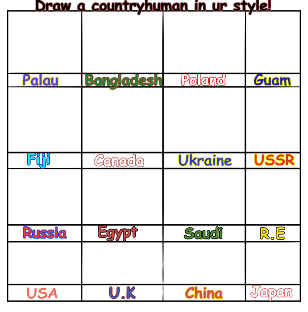 draw a countryhuman in ur style collab! - ibisPaint