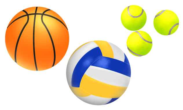 PE school balls 🥎🏐🏀 - ibisPaint