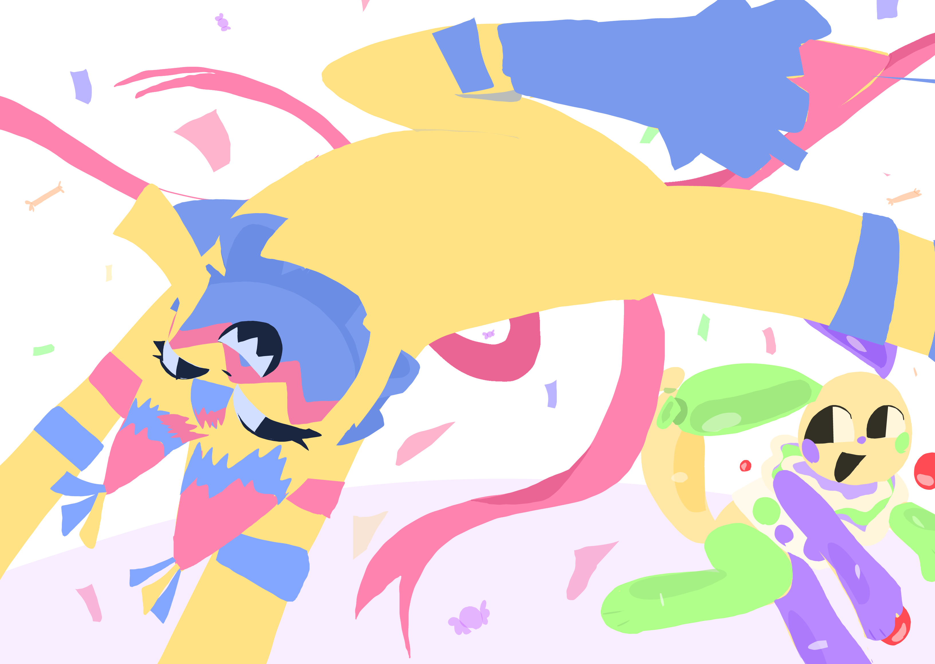 yatta and looey - ibisPaint