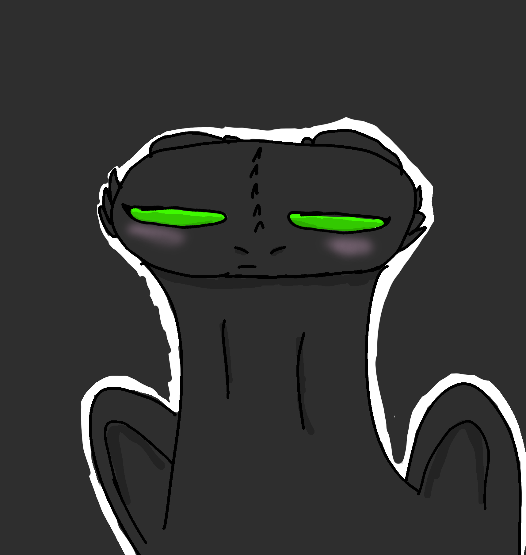 Night fury sticker - ibisPaint