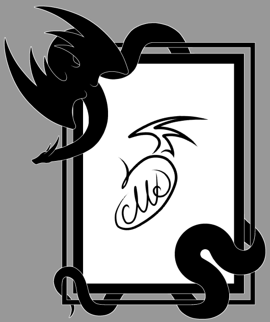 Dragon picture frame - ibisPaint