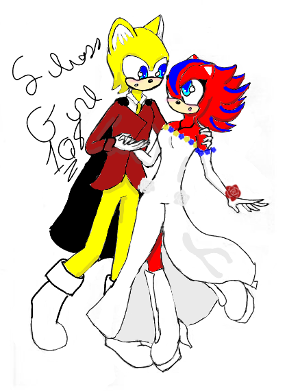 Emerald The Hedgehog X Arin the Fox - ibisPaint