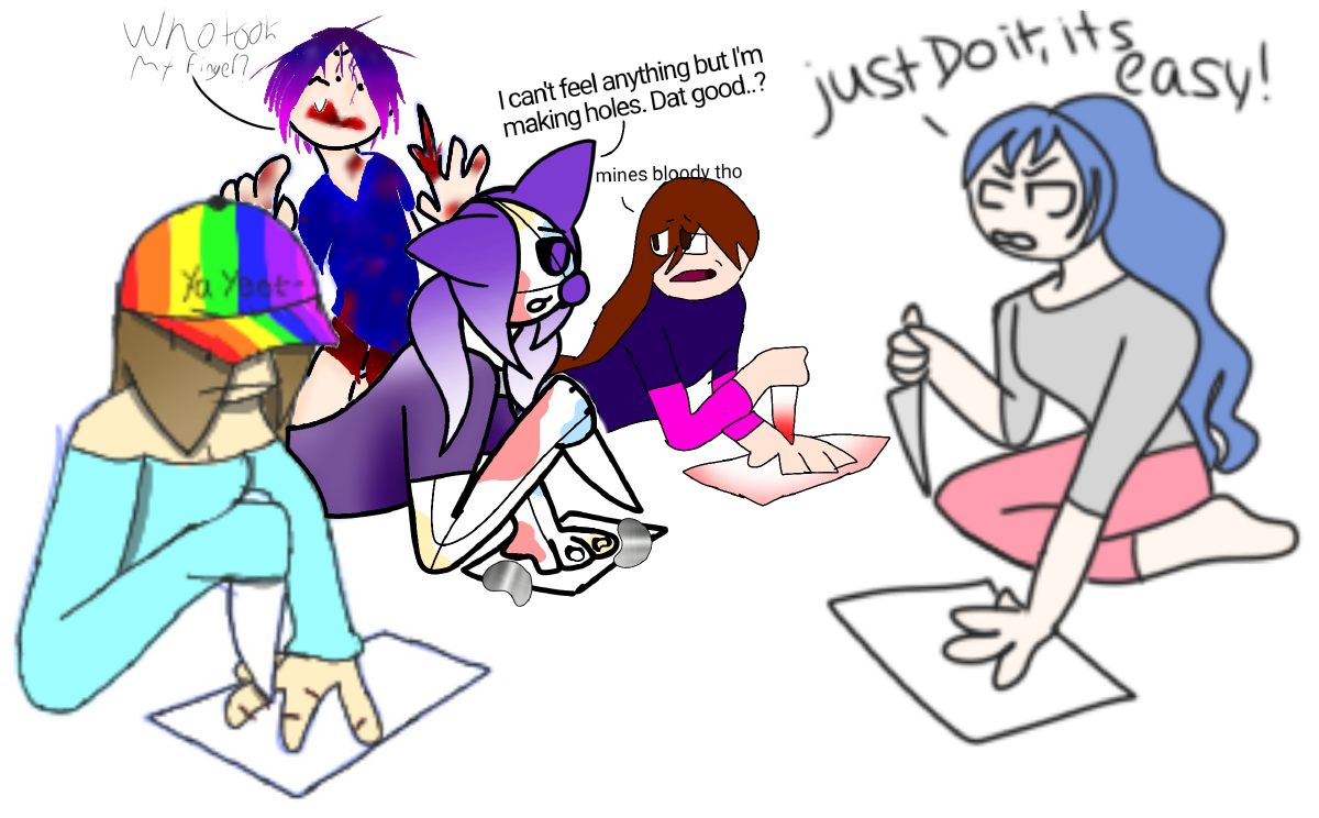 Knife game collab - ibisPaint