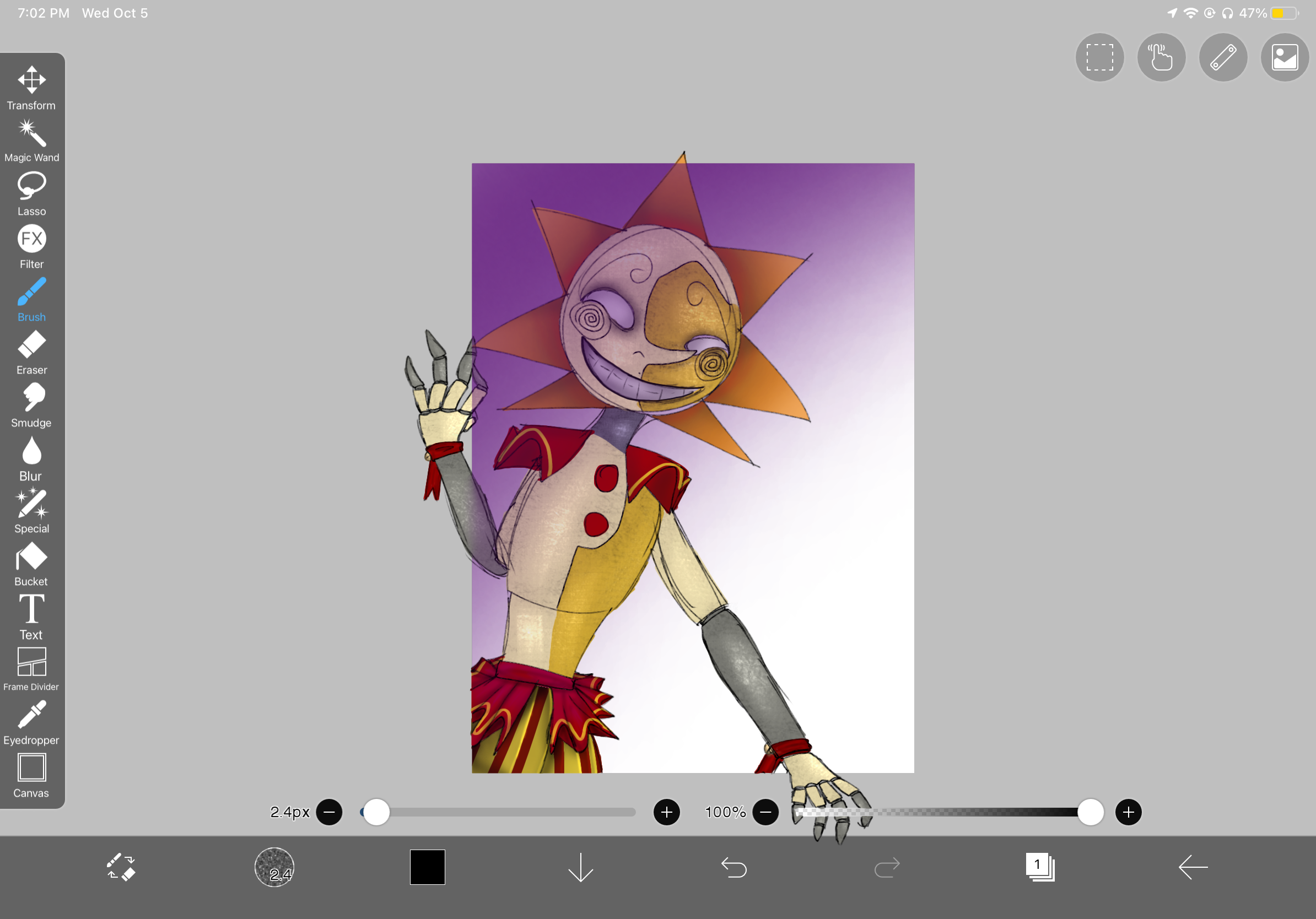 Sundrop FNAF SB - ibisPaint