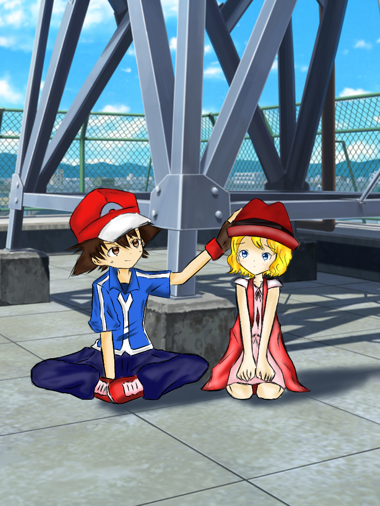 Pokémon xy Satoshi Serena - ibisPaint