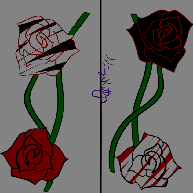 Roses and Love Tattoo - ibisPaint