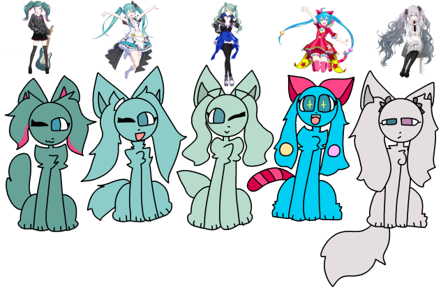 miku pjsk variants!!! - ibisPaint