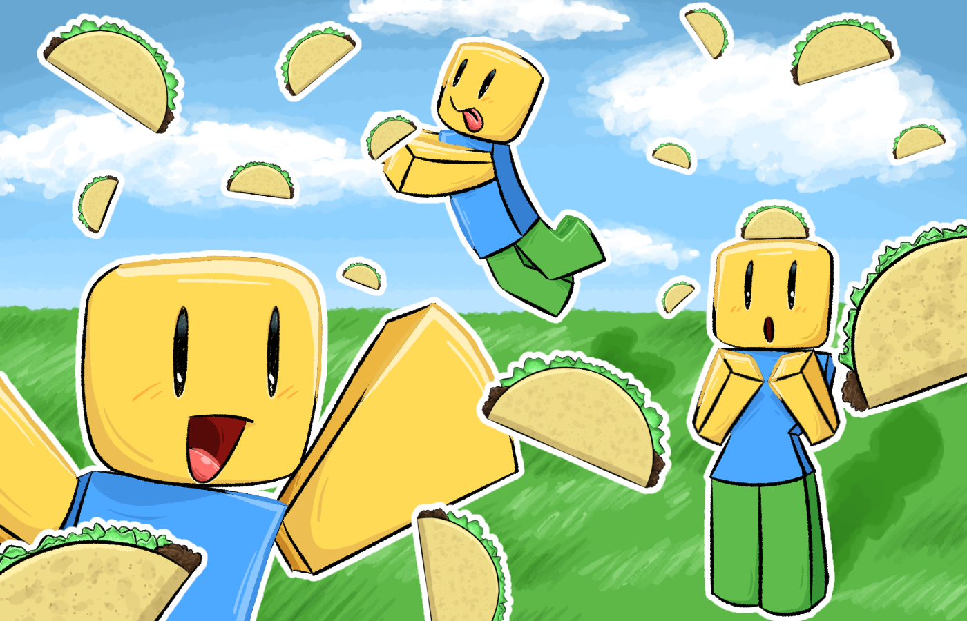 itz raining tacos - ibisPaint