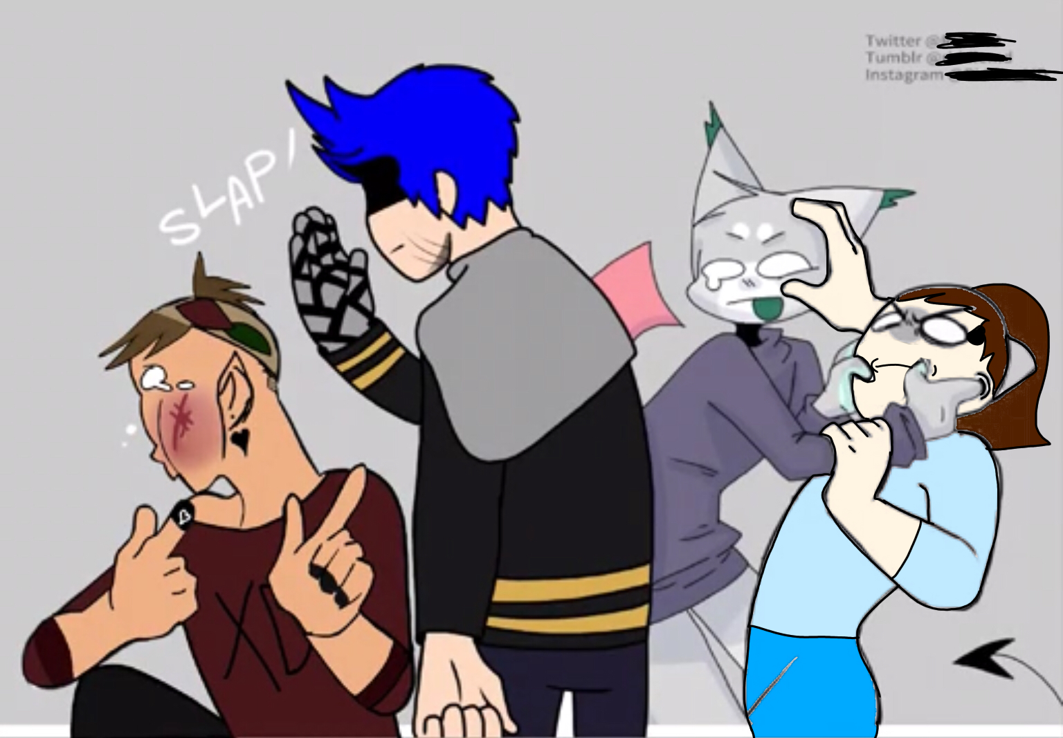 Angry at each other Collab - ibisPaint