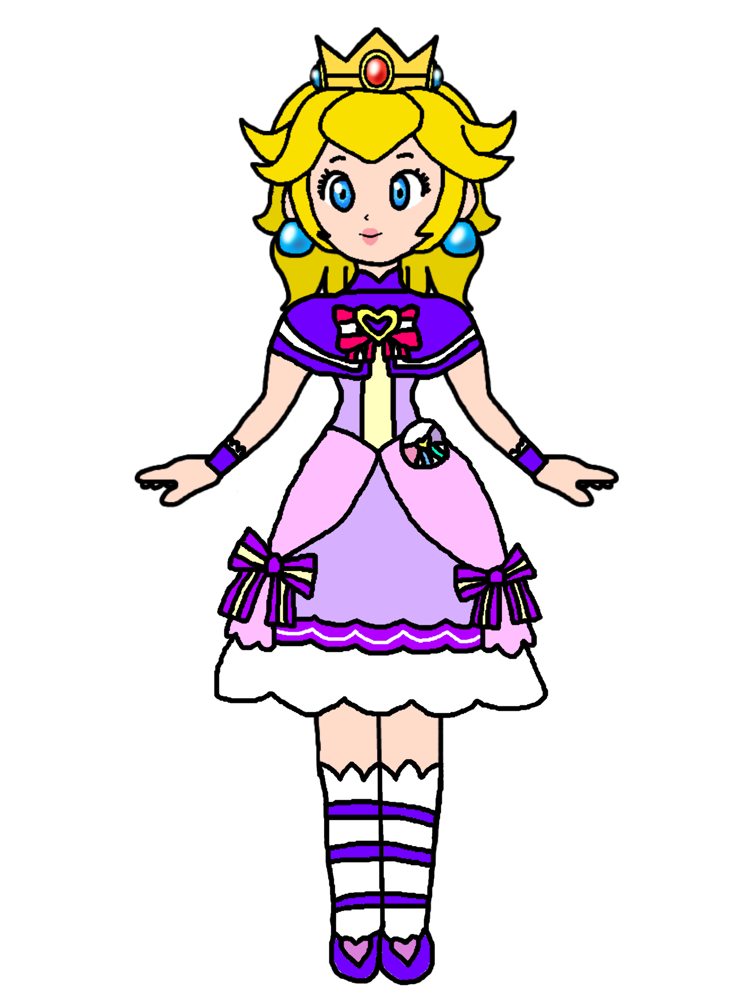 Princess Peach as Cure Friendly - ibisPaint