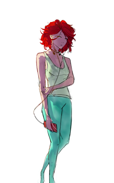 wire girl - ibisPaint