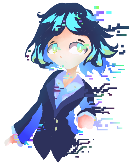 Glitching human mayhaps - ibisPaint