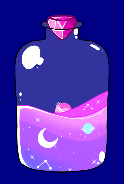Space in a bottle - ibisPaint