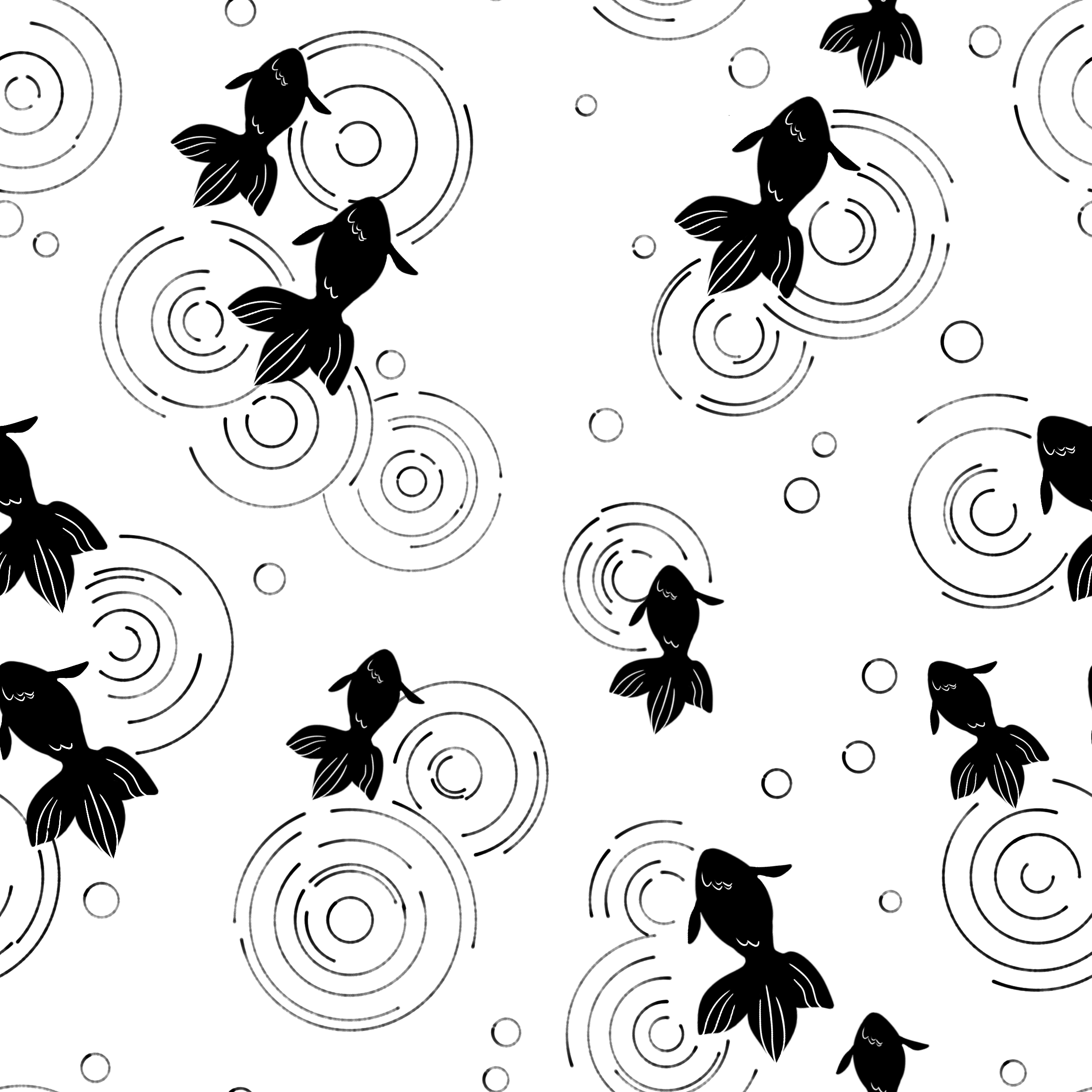 Fish Pattern Tile - ibisPaint