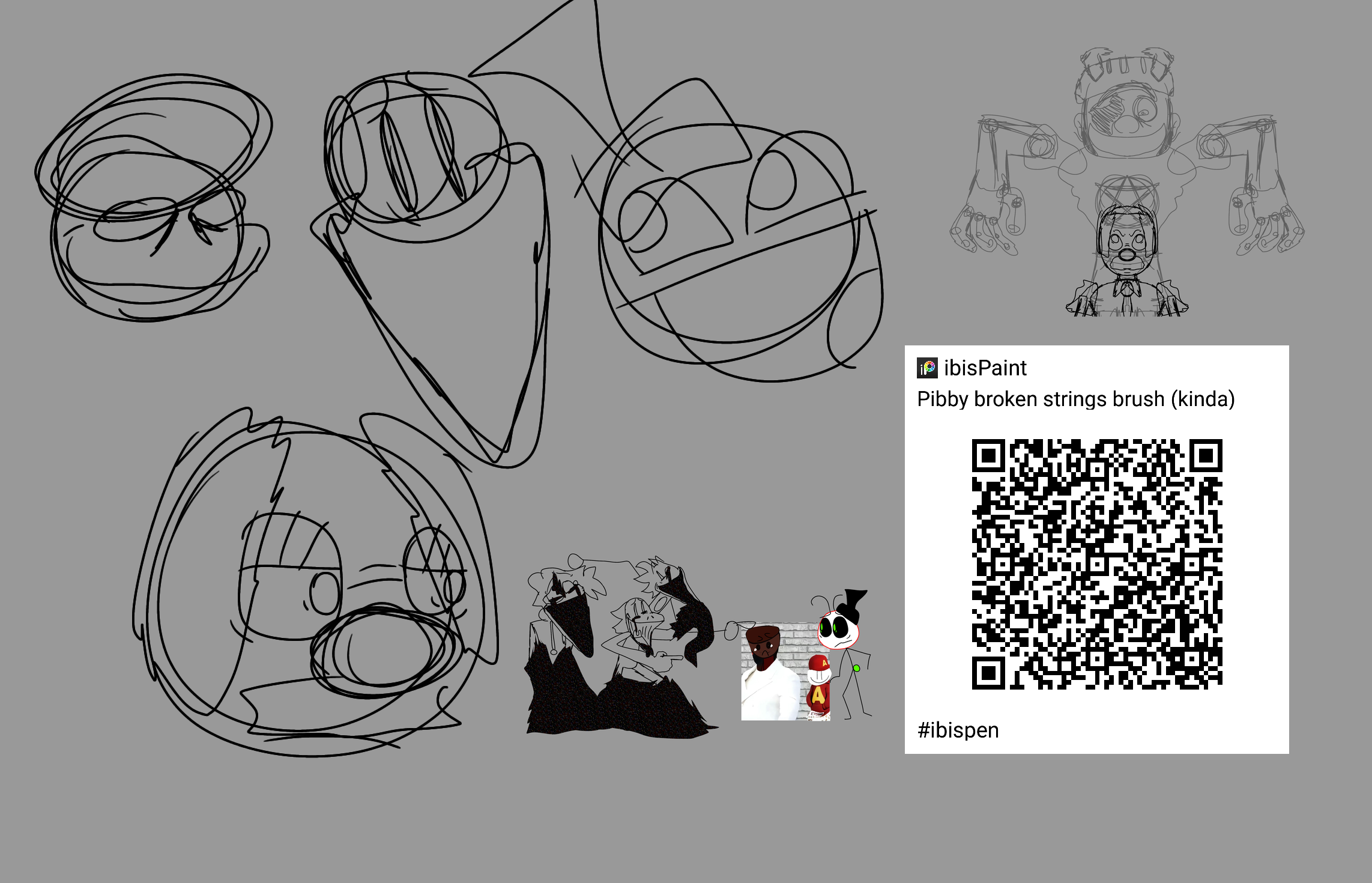 pibby brush broken strings yea frfr - ibisPaint