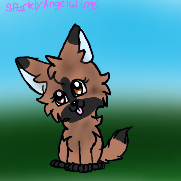 German shepherds puppy - ibisPaint