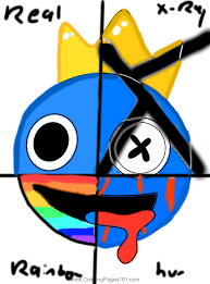 Rainbow friends blue - ibisPaint