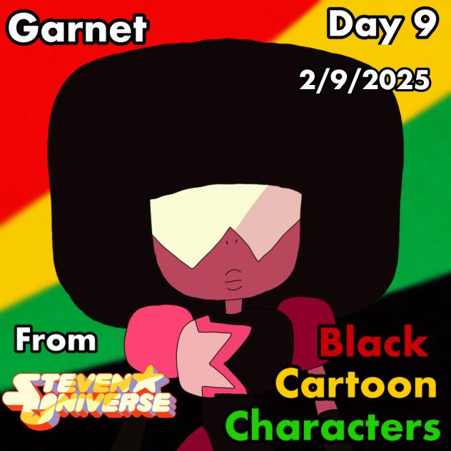 Black Cartoon Characters Day 9 Garnet - ibisPaint