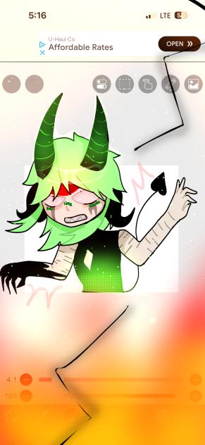 Lime breakthrough - ibisPaint