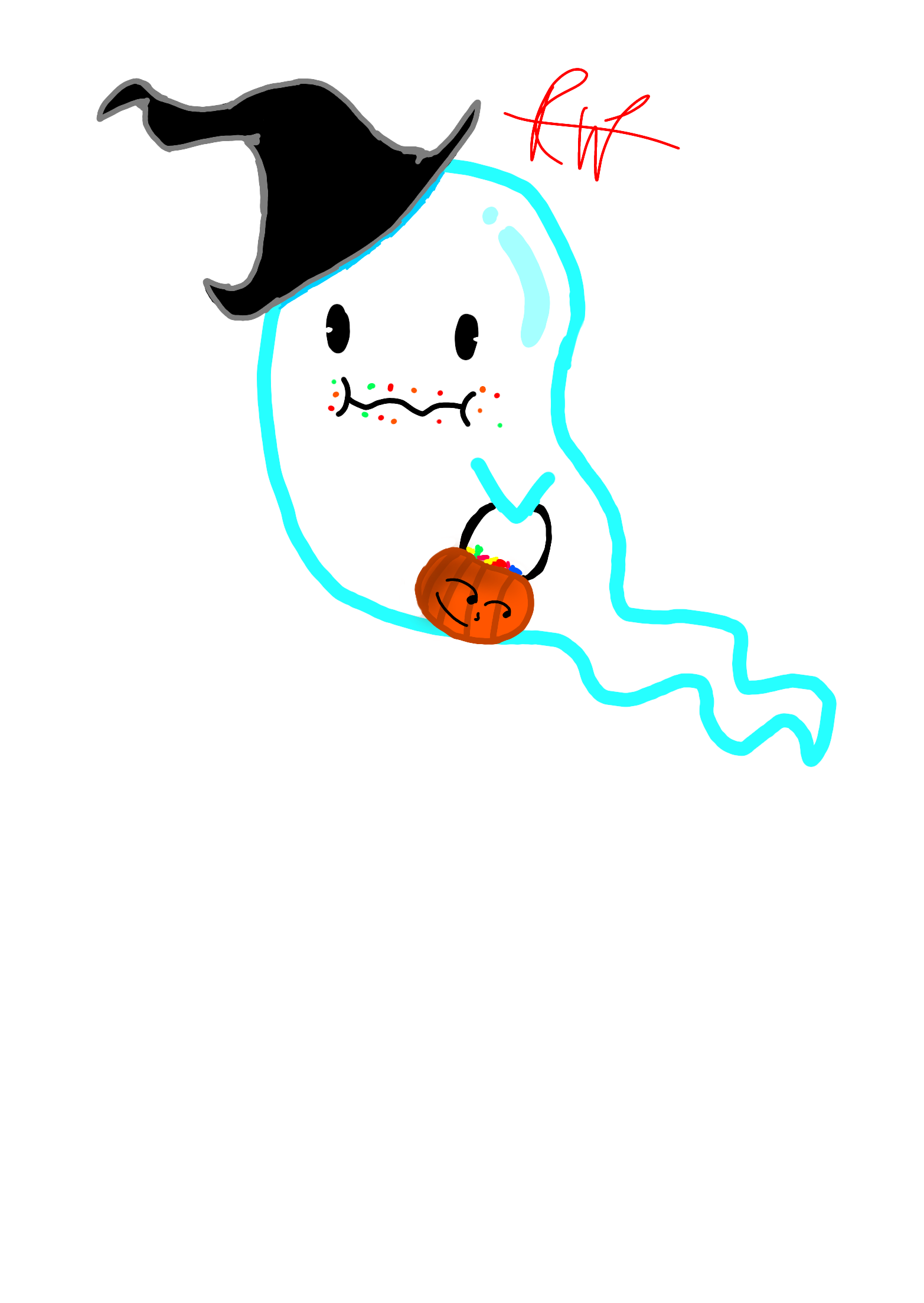 Kawaii Ghost {SpeedPaint} - ibisPaint
