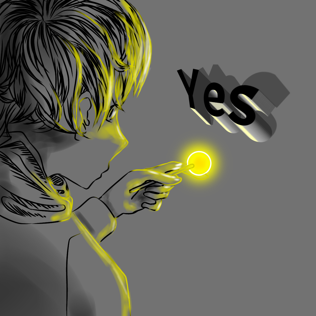 Neon lightning - ibisPaint