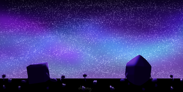 Isnt the night sky pretty - ibisPaint