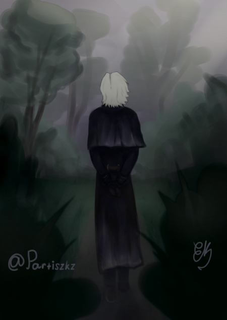 grave keeper on a walk 📵📵📴💥🔥 - ibisPaint