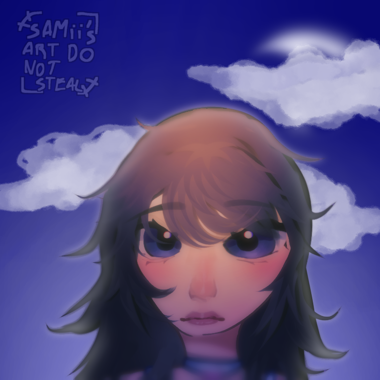 Cloudy night - ibisPaint