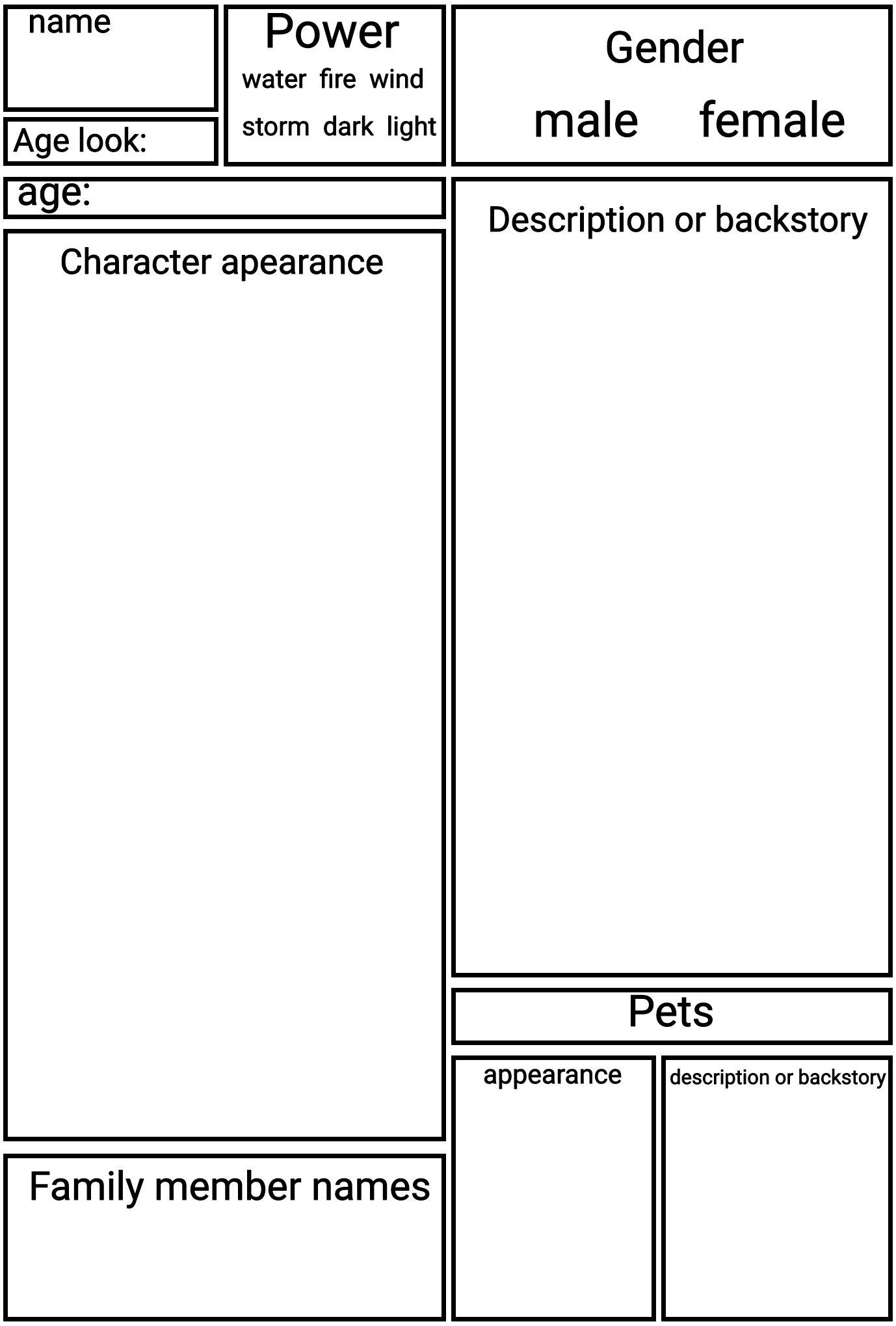 character description sheet(update) - ibisPaint