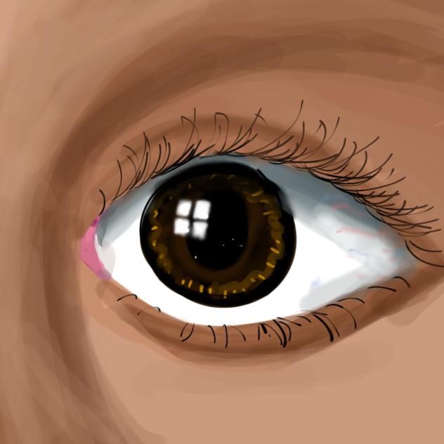 Eye drawing without blending brush - ibisPaint