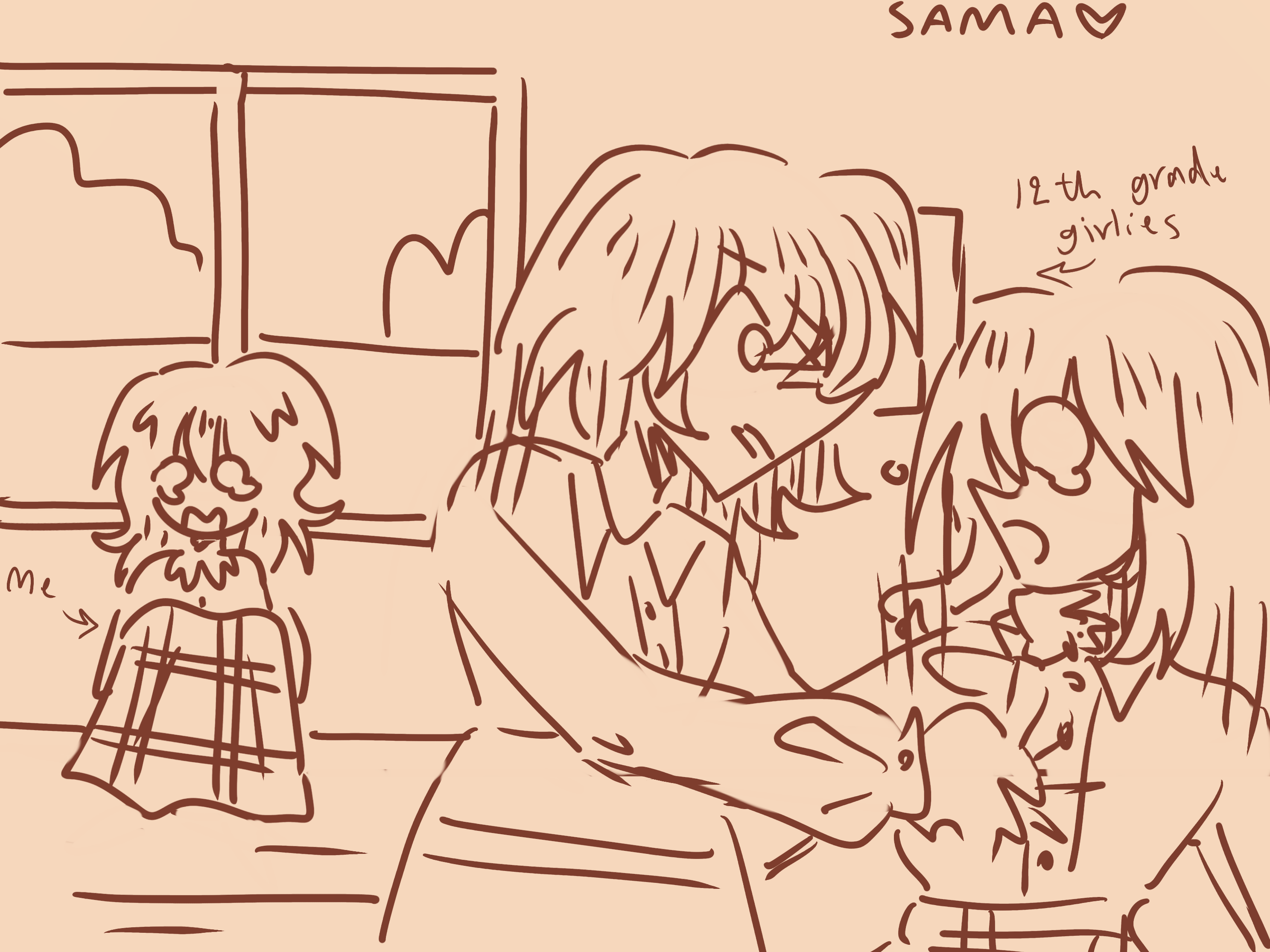 Average day in an all girls school - ibisPaint