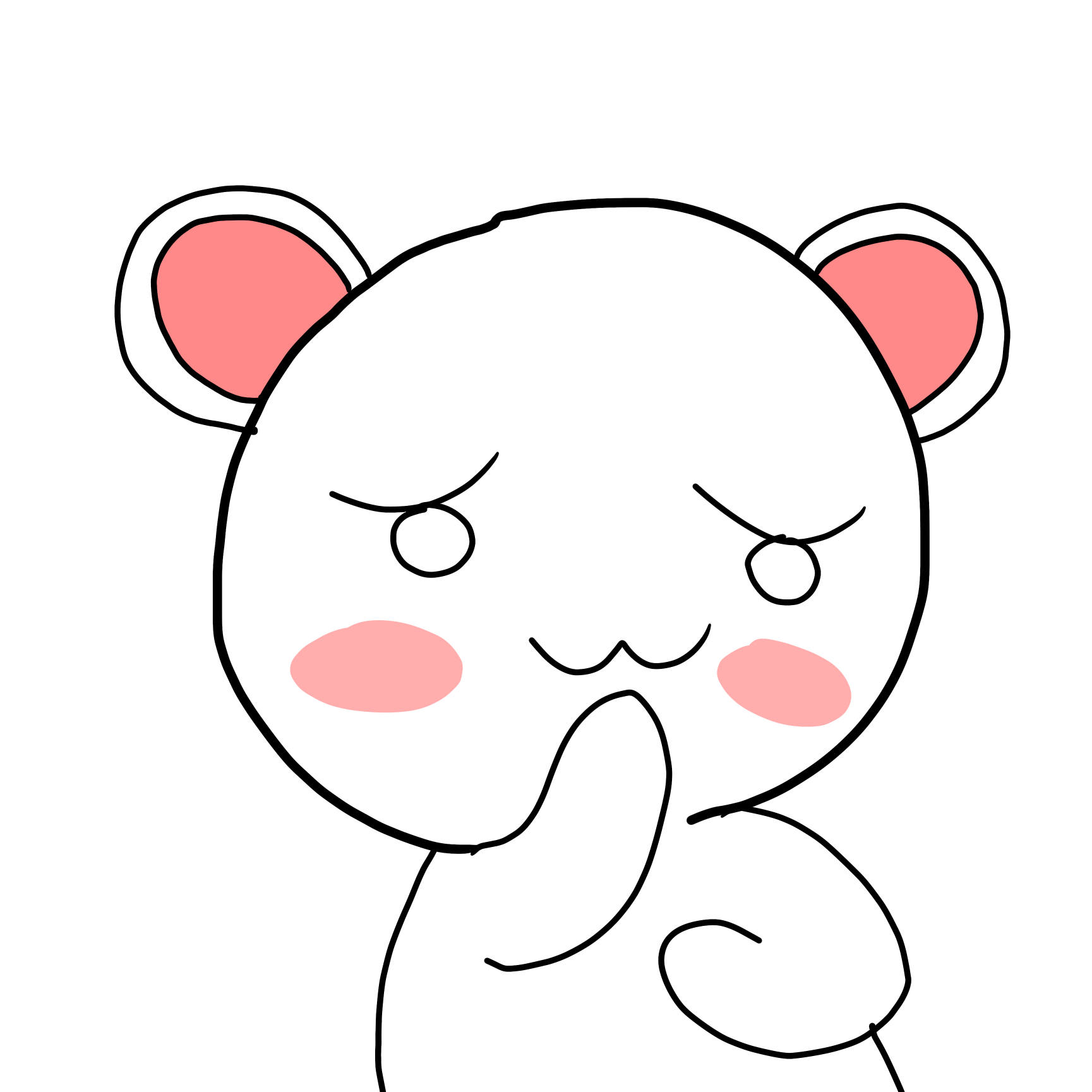 Sweet bear stare - ibisPaint