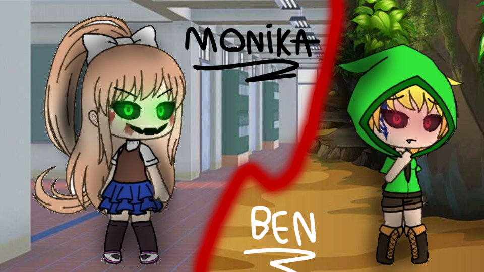 Monika and Ben Drowned - ibisPaint